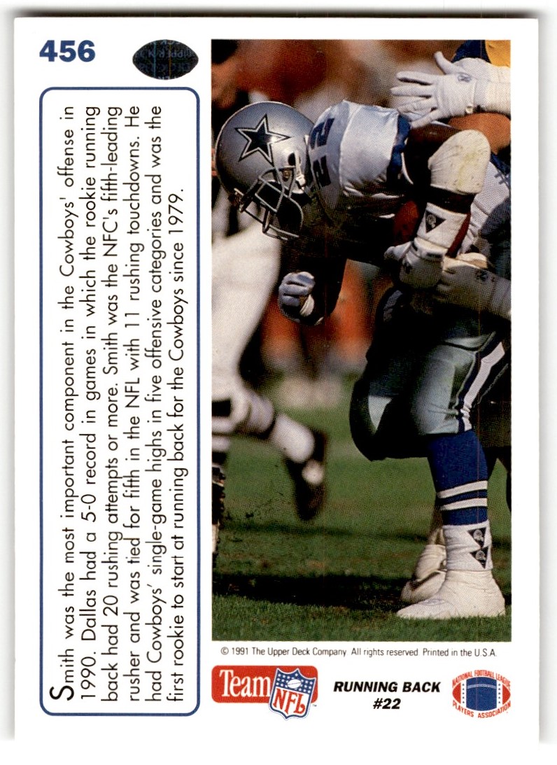 1991 Upper Deck Emmitt Smith #456 on Kronozio