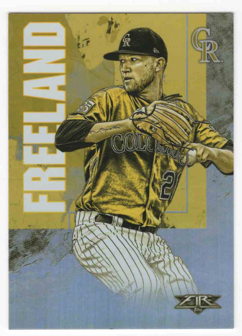 2019 Topps Fire Gold Mint Kyle Freeland #171 on Kronozio