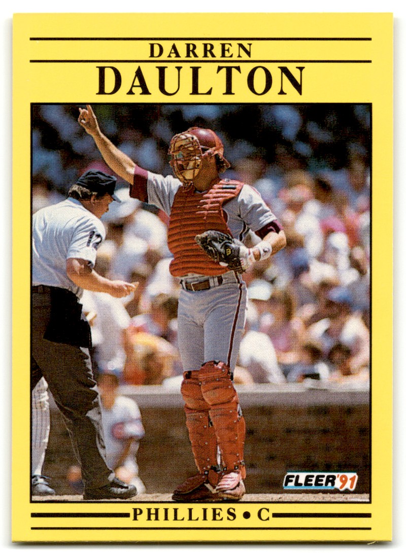 1991 Fleer Darren Daulton #393 on Kronozio