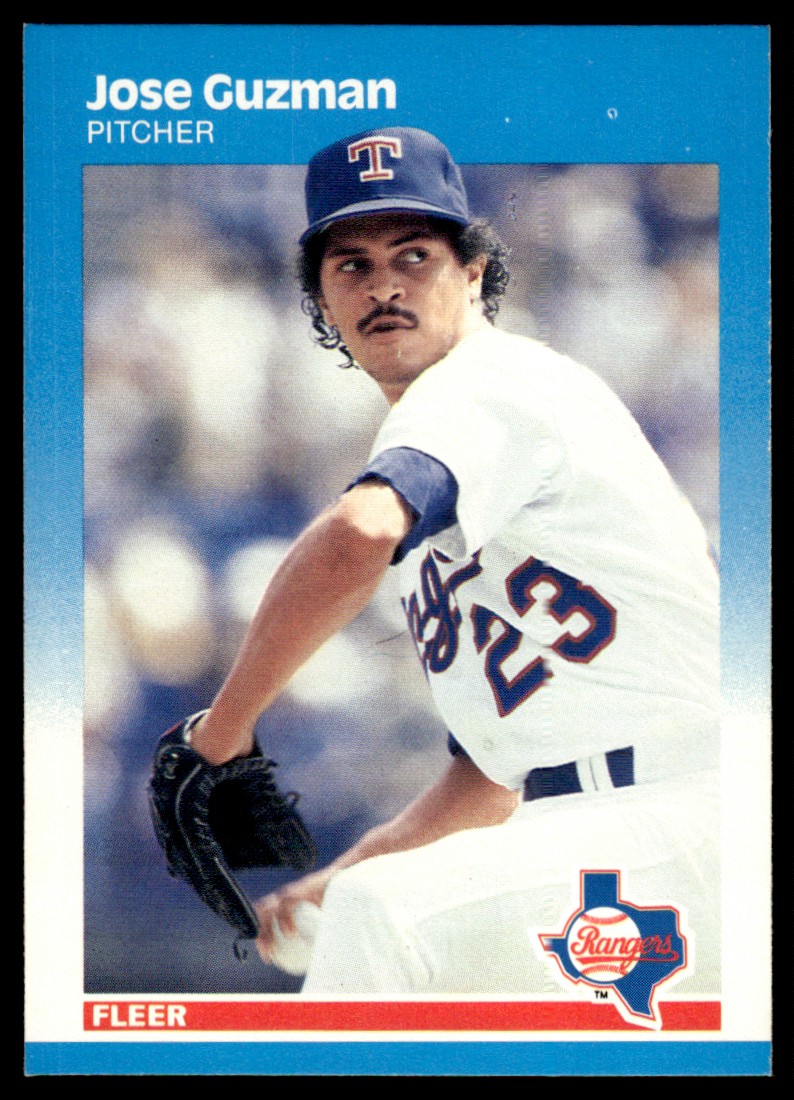 1987 Fleer Jose Guzman #124 on Kronozio