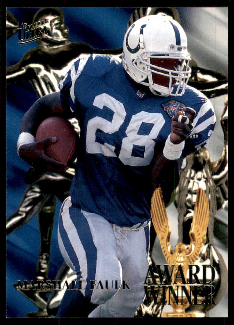 1995 Ultra Award Winners Gold Medallion Marshall Faulk #2 on Kronozio