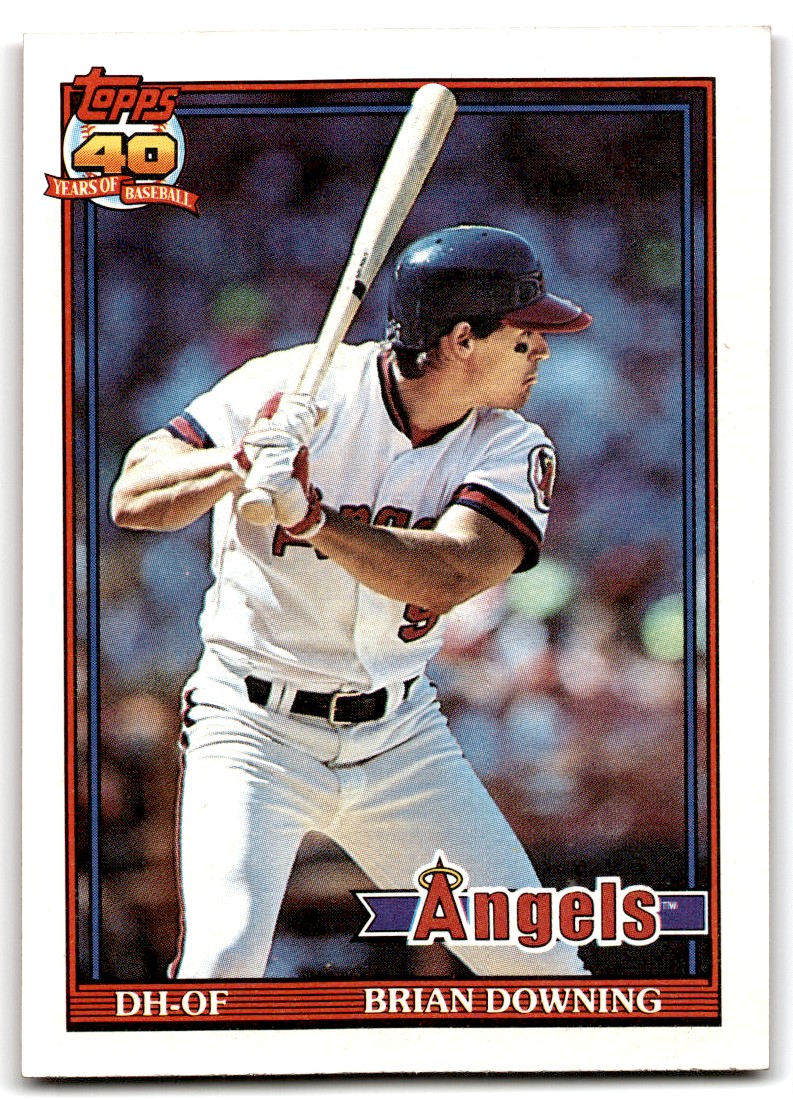 1991 Topps Baseball Card Brian Downing #255 on Kronozio