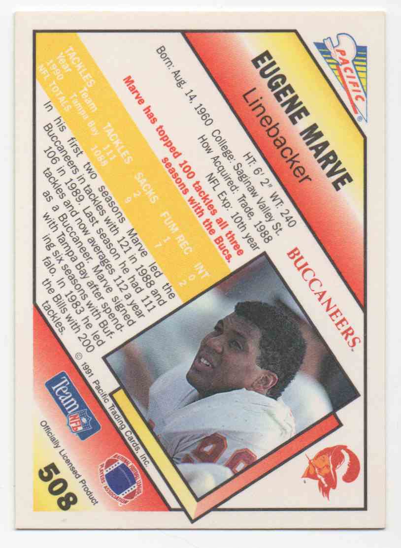 1991 Pacific Eugene Marve #508 on Kronozio