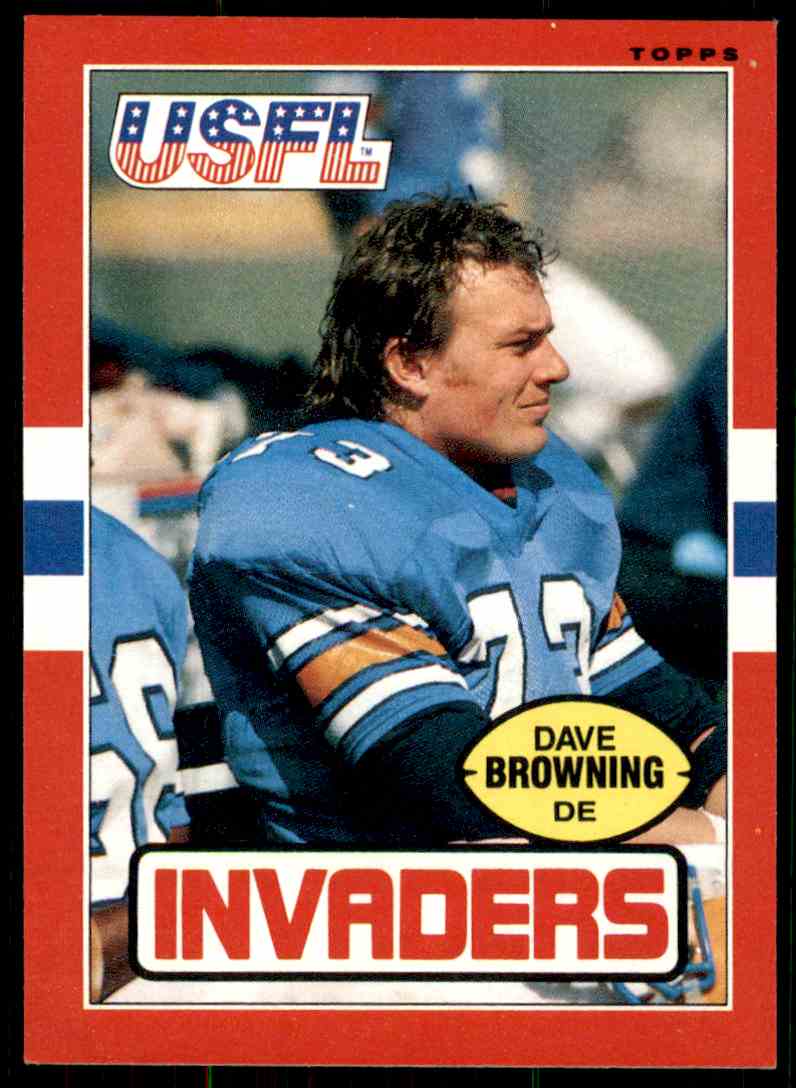 1985 Topps Usfl Dave Browning #91 on Kronozio