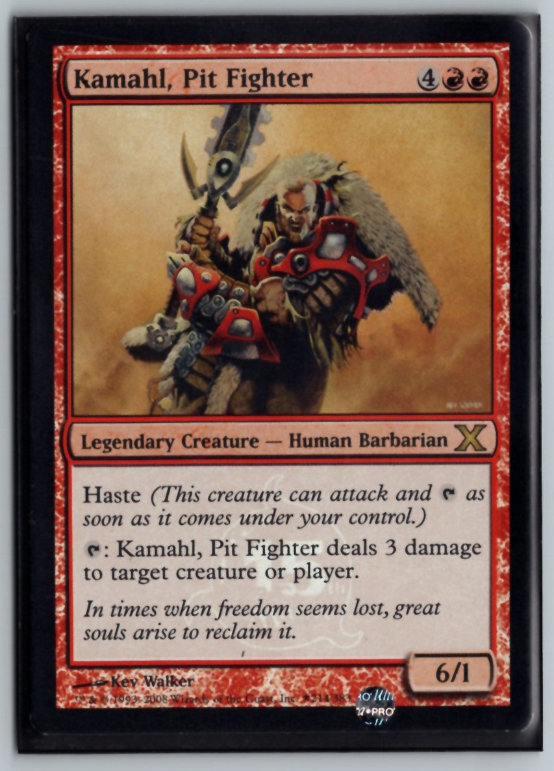 2008 Tenth Edition Kamahl, Pit Fighter #214 on Kronozio