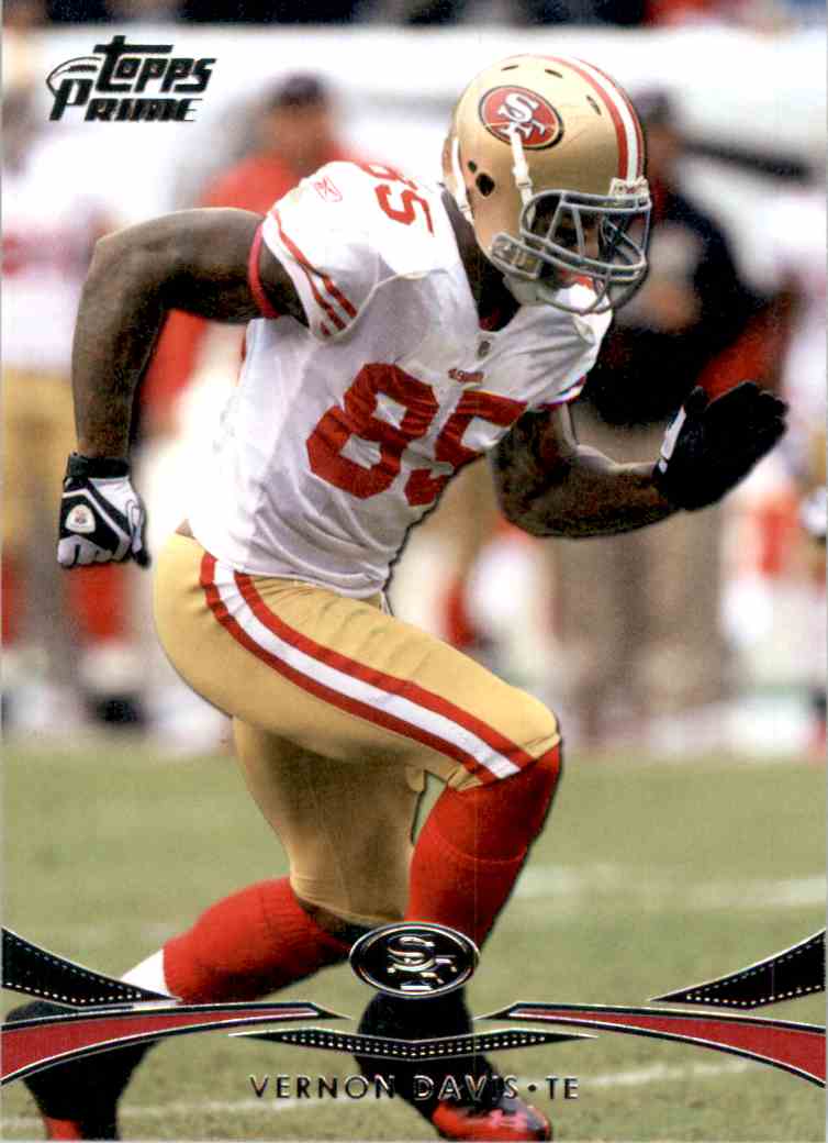 2012 Topps Prime Retail Football Card Vernon Davis #58 on Kronozio