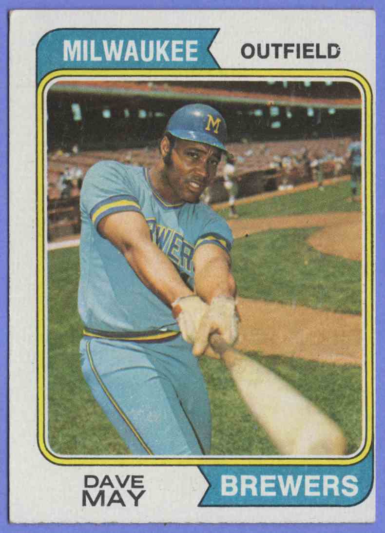 1974 Topps Dave May Milwaukee Brewers #12 | eBay