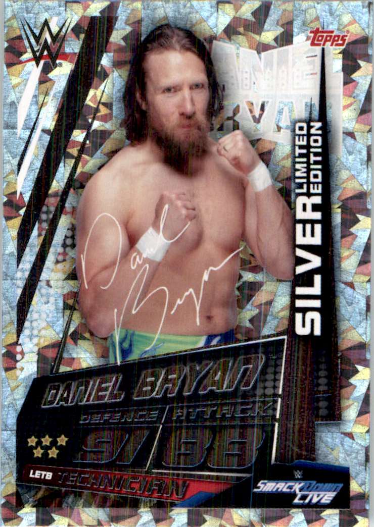 2019 Topps WWE Slam Attax Universe Foil Silver Limited Edition Daniel ...