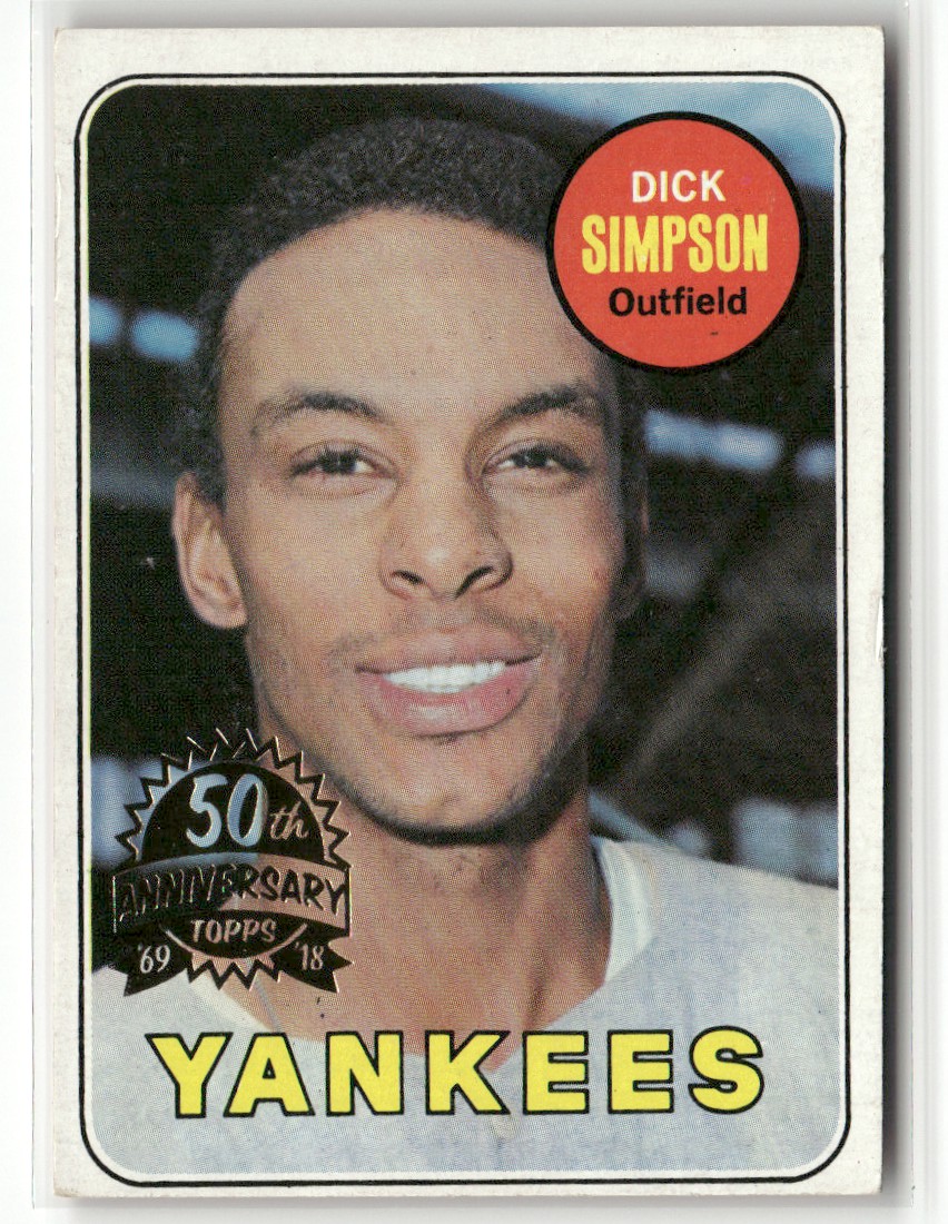 2018 Topps Heritage Dick Simpson #608 on Kronozio