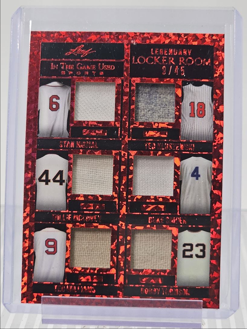 2022-23 LEAF IN THE GAME USED LOCKER ROOM PATCH RED MUSIAL WILLIAMS #lr ...