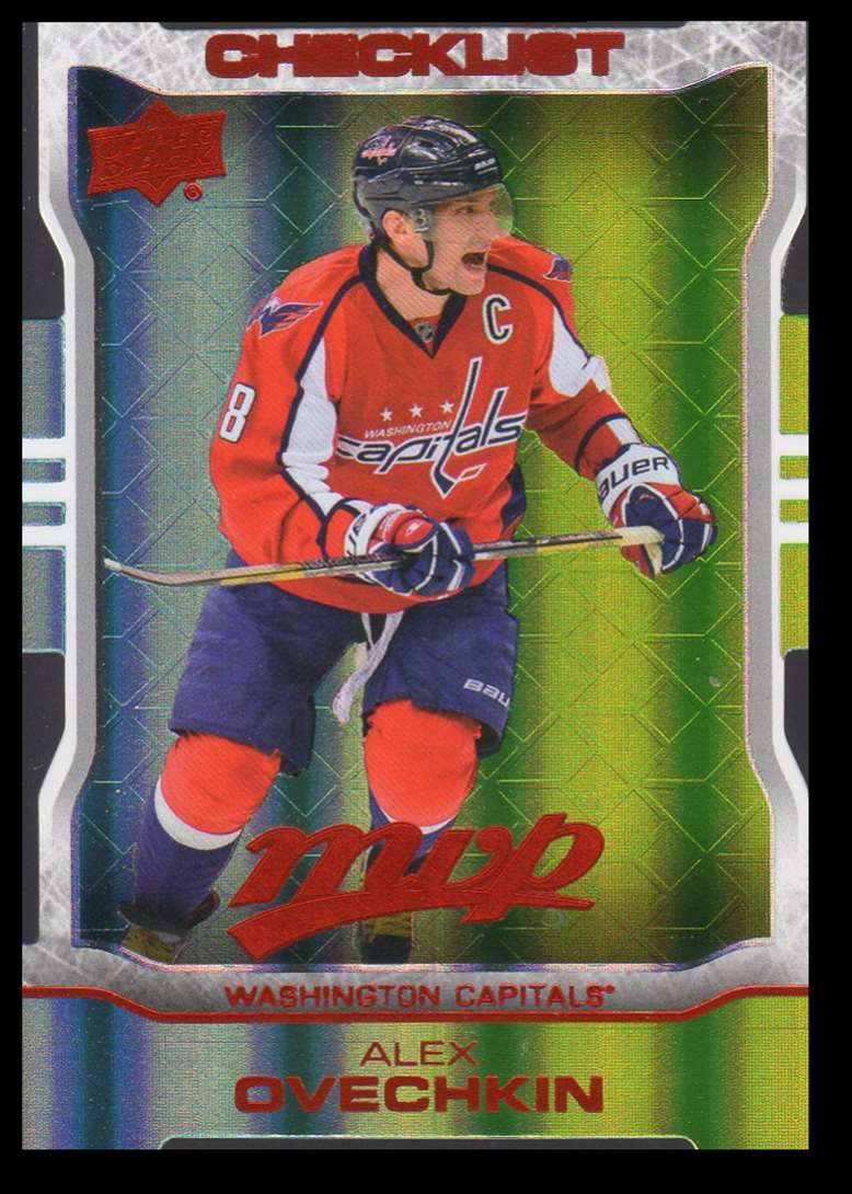 2014-15 Upper Deck MVP Colors and Contours Alex Ovechkin CL #199 on ...