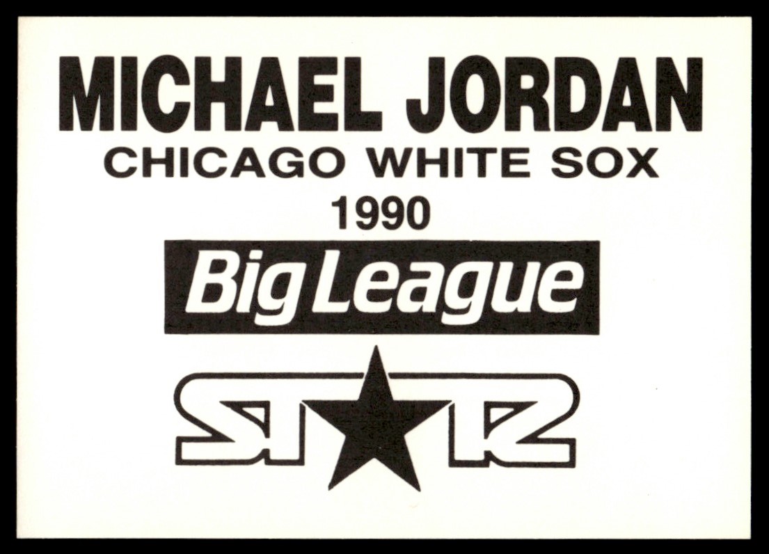 1990 Big League Statz Promo Michael Jordan on Kronozio