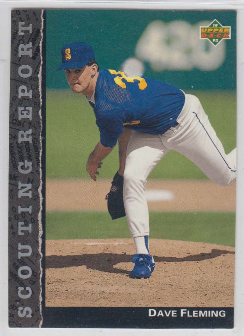 1992 Upper Deck Scouting Report Dave Fleming #SR8 on Kronozio