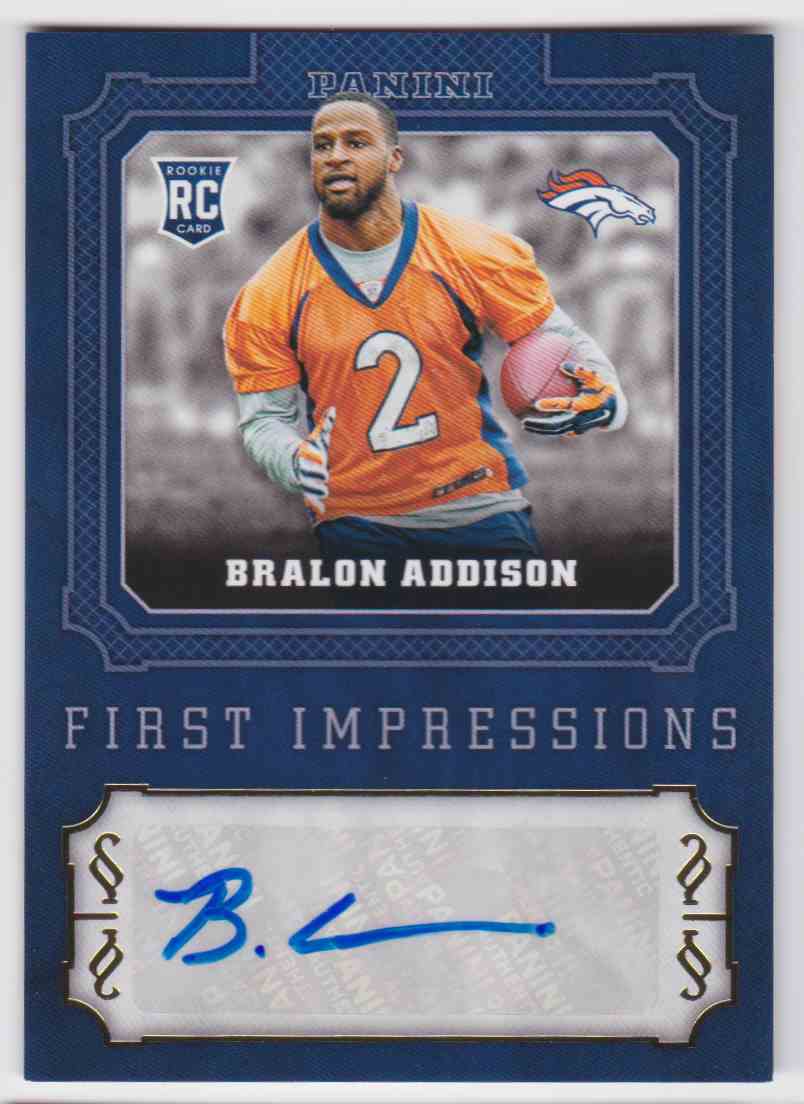 2016 PANINI FIRST IMPRESSIONS BRALON ADDISON RC AUTO OREGON DUCKS #FI ...