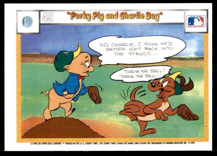 1990 Upper Deck Looney Tunes Major League Baseball Comic Ball Cards ...