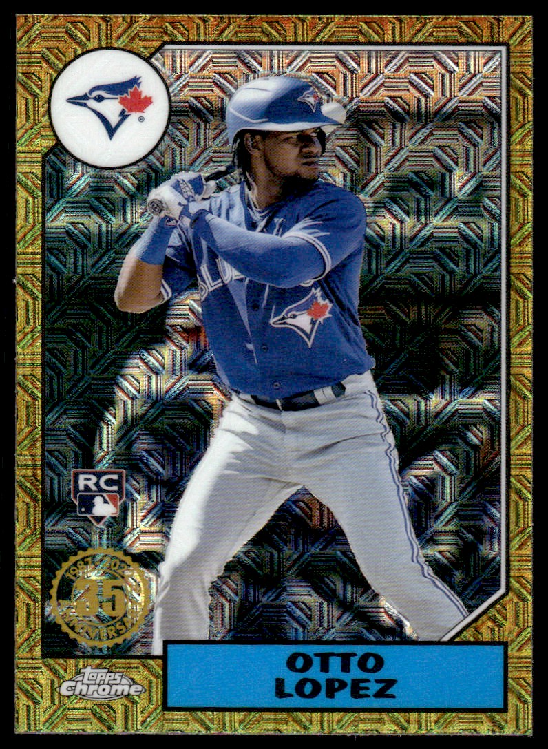 2022 Topps 1987 Baseball Chrome Silver Pack Otto Lopez #T87C2-65 on ...