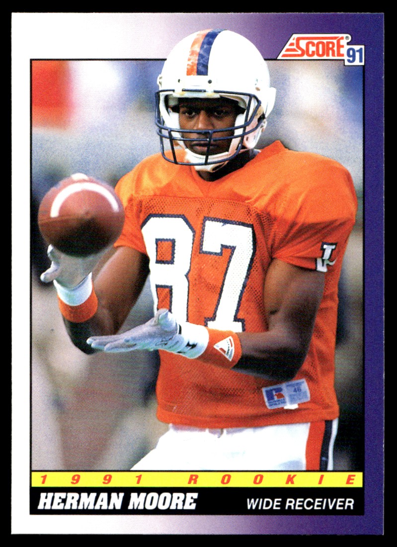 1991 Score Herman Moore #568 on Kronozio