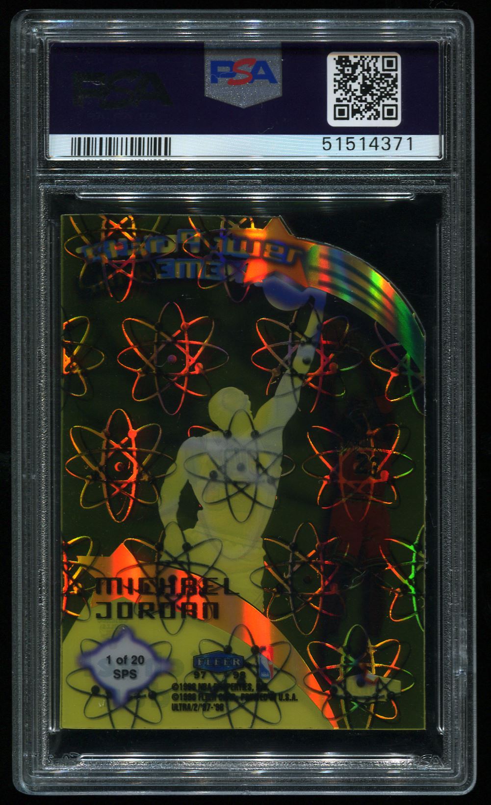 1997 Ultra Star Power Supreme Michael Jordan #1 on Kronozio