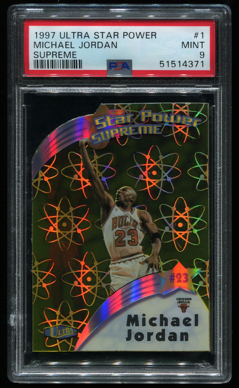 1997 Ultra Star Power Supreme Michael Jordan #1 on Kronozio