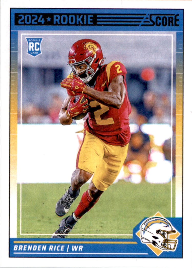 2024 Score Rookie Signatures Brenden Rice #364 on Kronozio