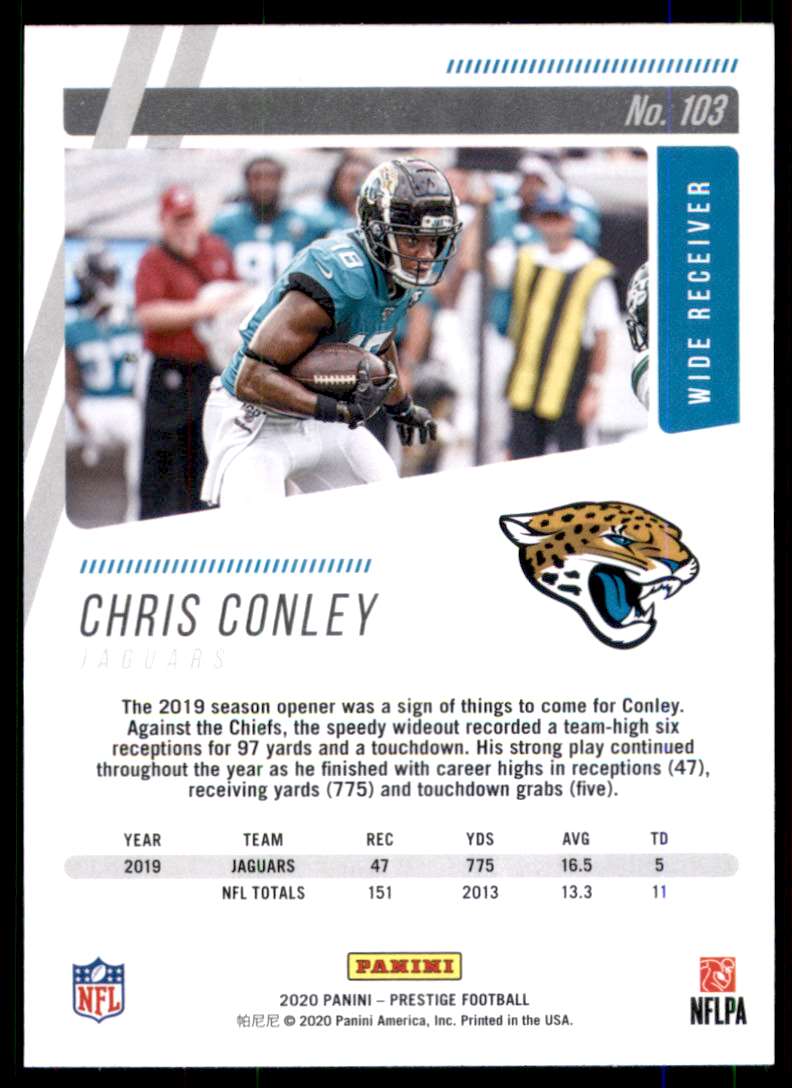 2020 Prestige Chris Conley #103 on Kronozio