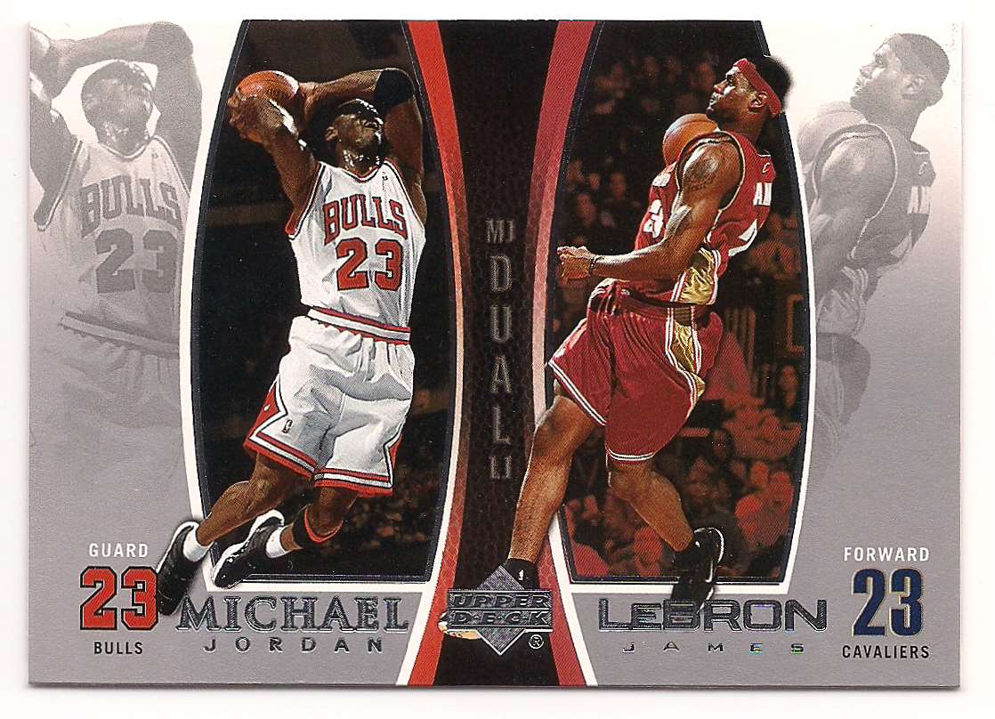 2005-06 Upper Deck Michael Jordan / Lebron James #LJMJ1 on Kronozio