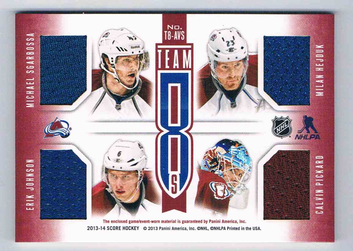 2013-14 Score Team 8s Downie Landeskog Giguere Duchene Johnson ...