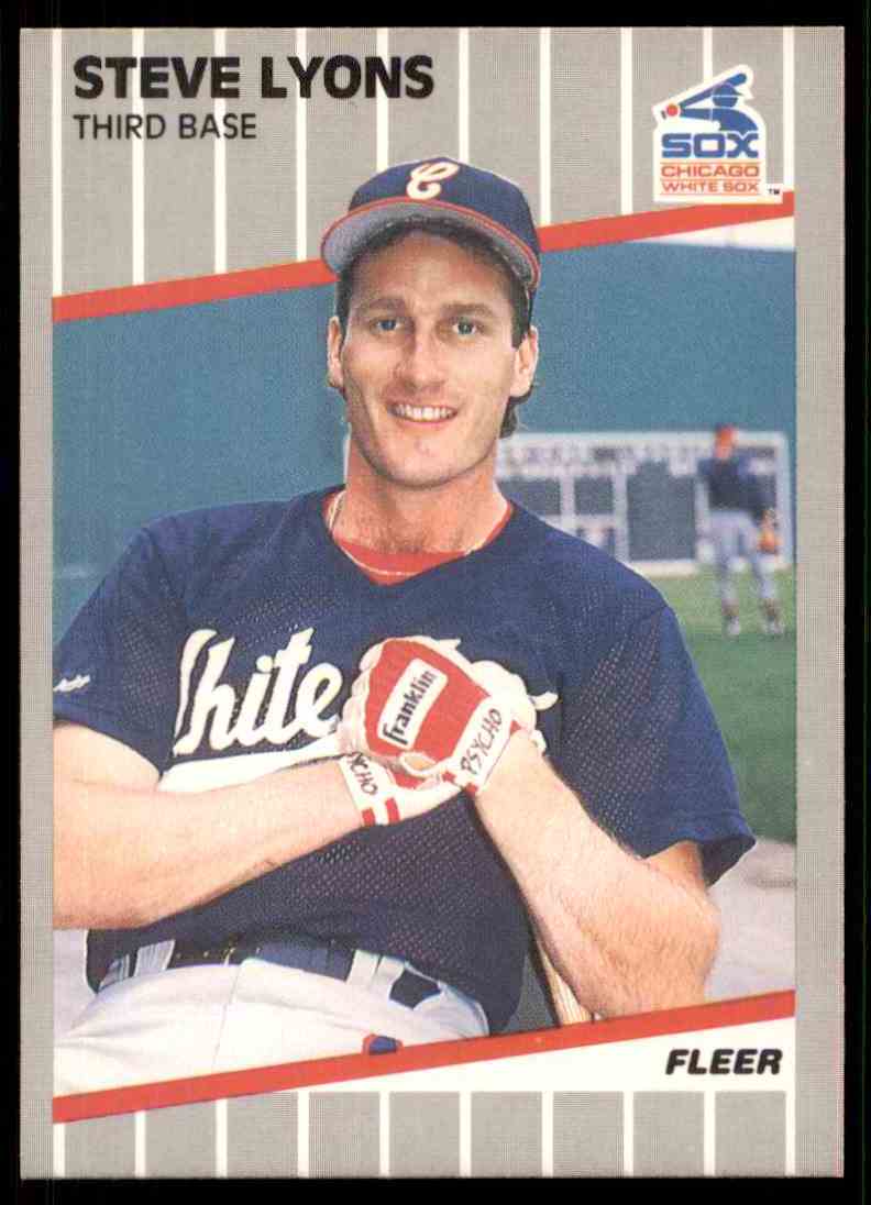 1989 Fleer Regular Steve Lyons #502 on Kronozio