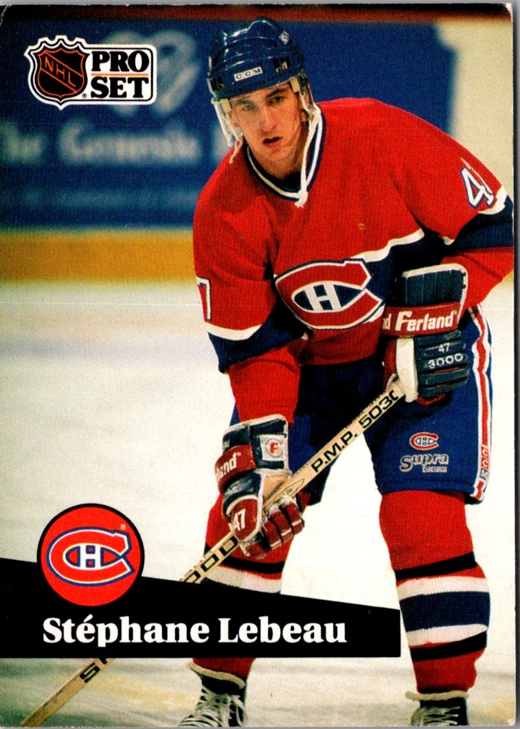 1991-92 Pro Set French Stephan Lebeau #120 on Kronozio