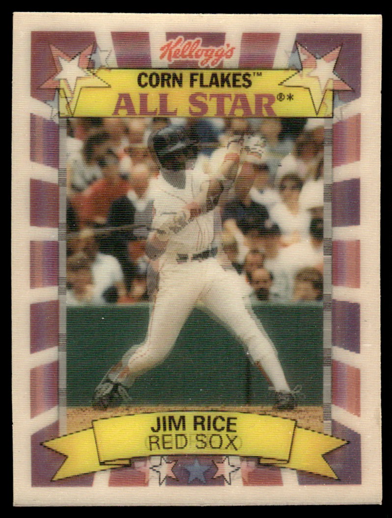 1992 Kellogg's Corn Flakes All-Stars Jim Rice #8 on Kronozio