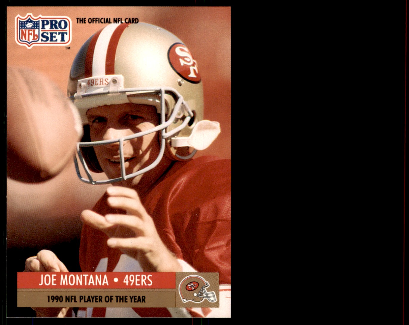 1990 NFL Pro Set Joe Montana #19 on Kronozio