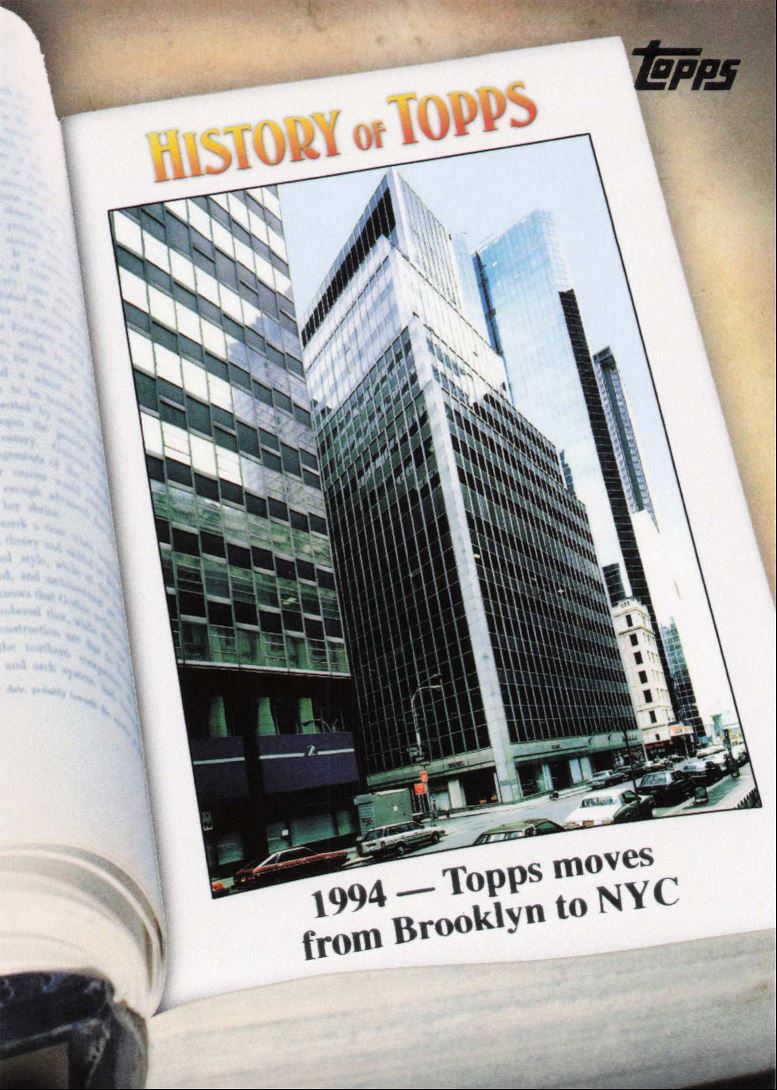2011 Topps History of 1994 - Topps Moves From Brooklyn to #HOT-8 on ...