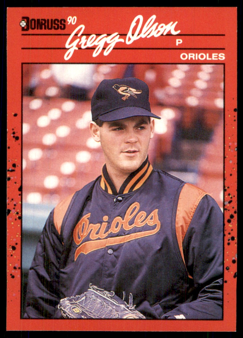 1990 Donruss Gregg Olson #377 on Kronozio