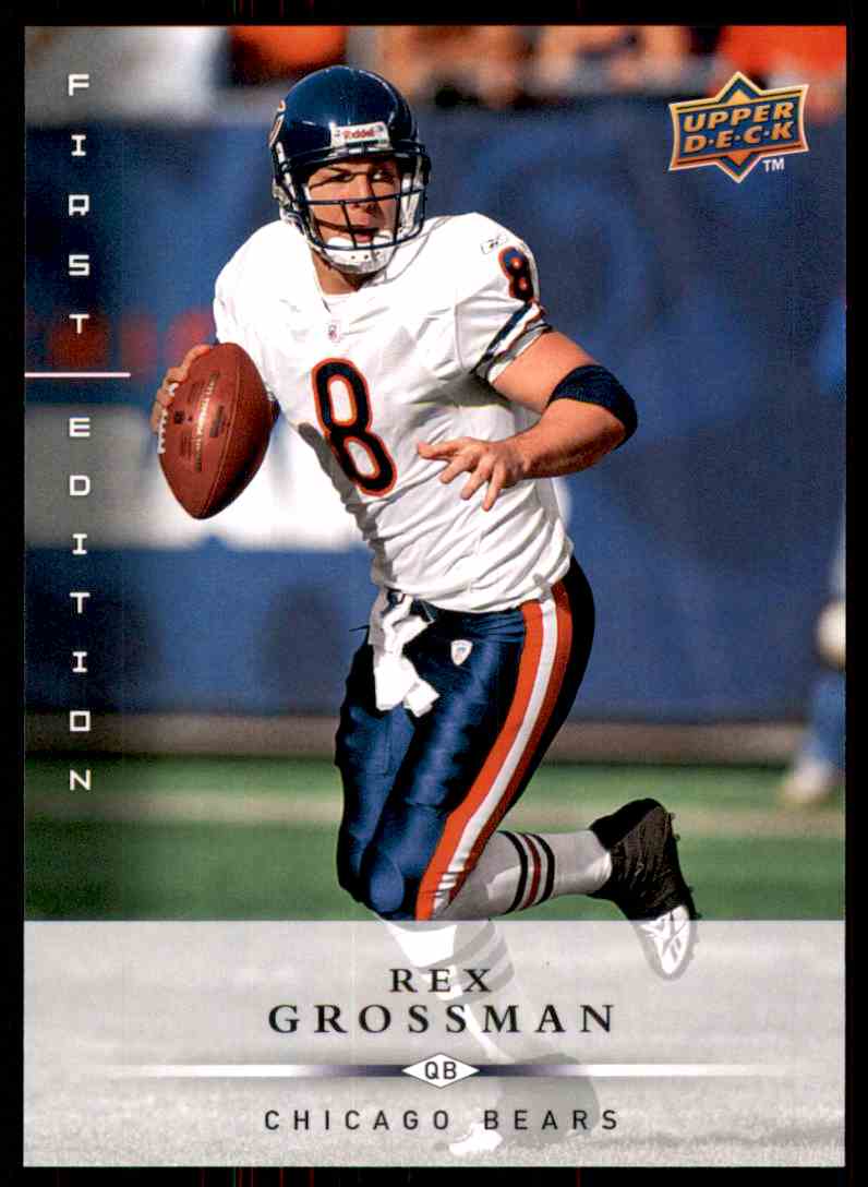 2008 Upper Deck First Edition Football Card Rex Grossman #26 on Kronozio