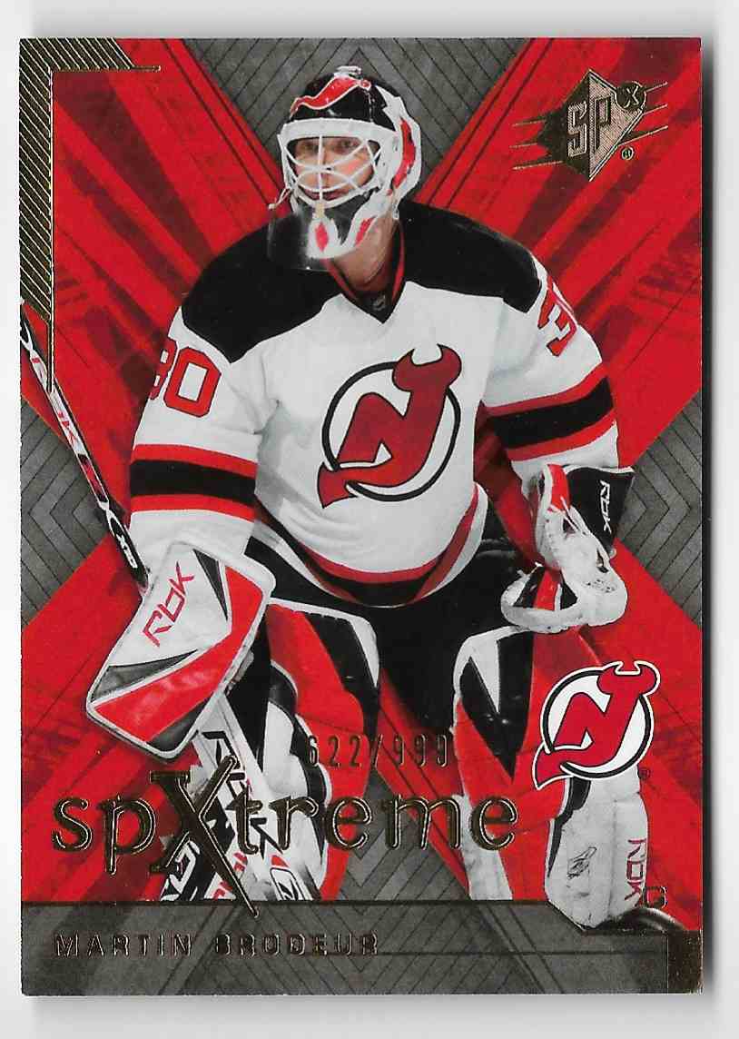 2007-08 Upper Deck SPx Martin Brodeur #X34 on Kronozio