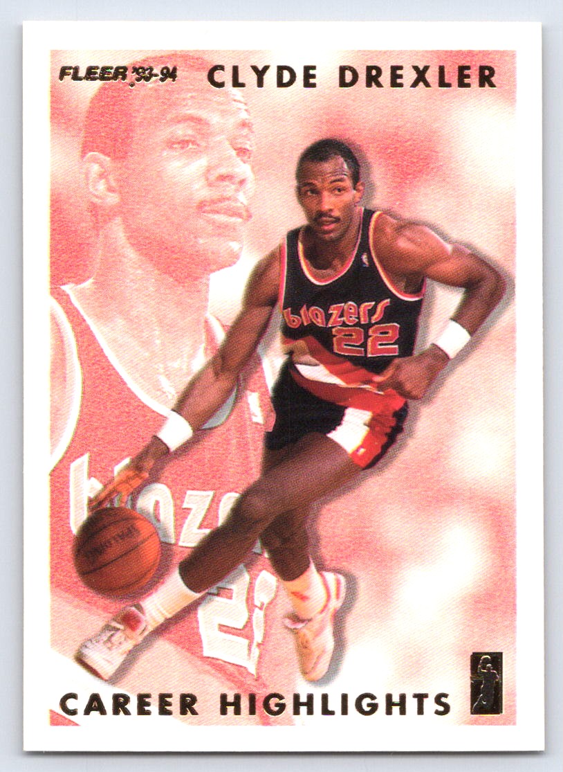 1993-94 Fleer Clyde Drexler Career Highlights Clyde Drexler #6 on Kronozio