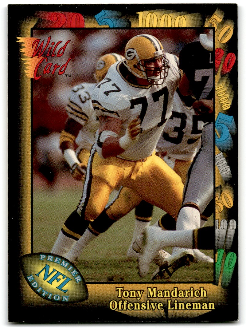 1991 Wild Card Tony Mandarich #116 on Kronozio