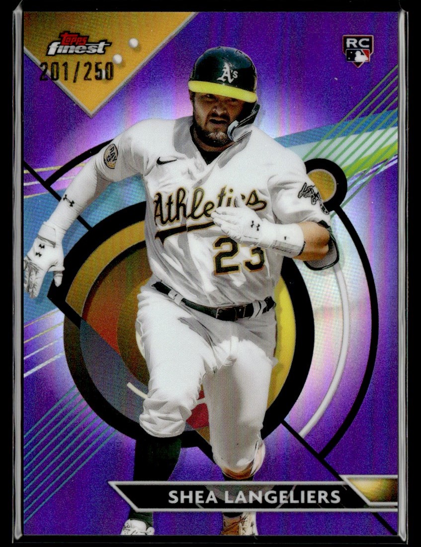 2023 Topps Finest Purple Shea Langeliers #3 on Kronozio