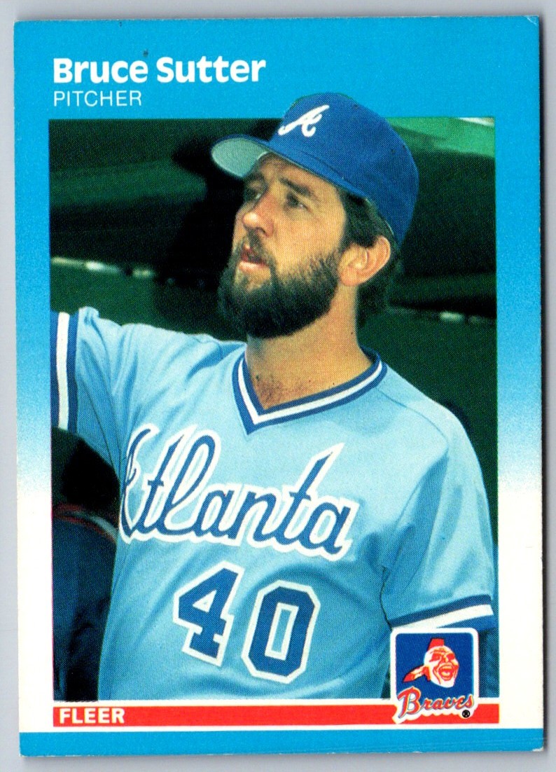 1987 Fleer Glossy Bruce Sutter #530 on Kronozio