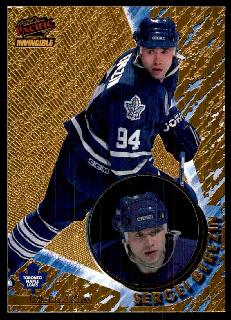 1997-98 Pacific Invincible Sergei Berezin #135 on Kronozio