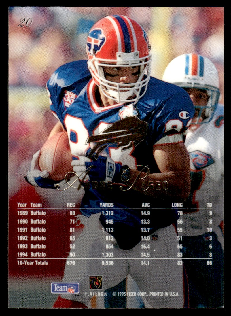 1995 Flair Andre Reed #20 on Kronozio