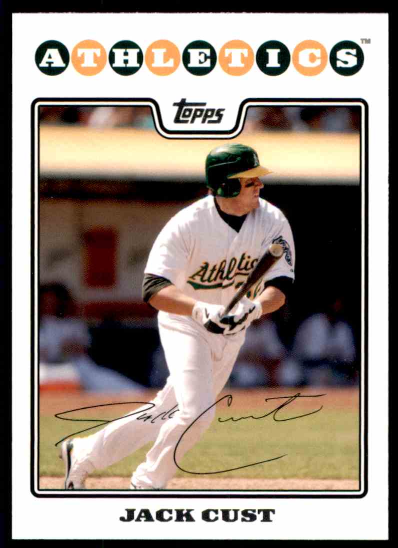 2008 Topps Baseball Card Jack Cust #88 on Kronozio