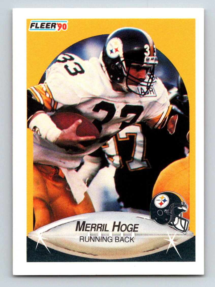 1990 Fleer Merril Hoge #143 on Kronozio