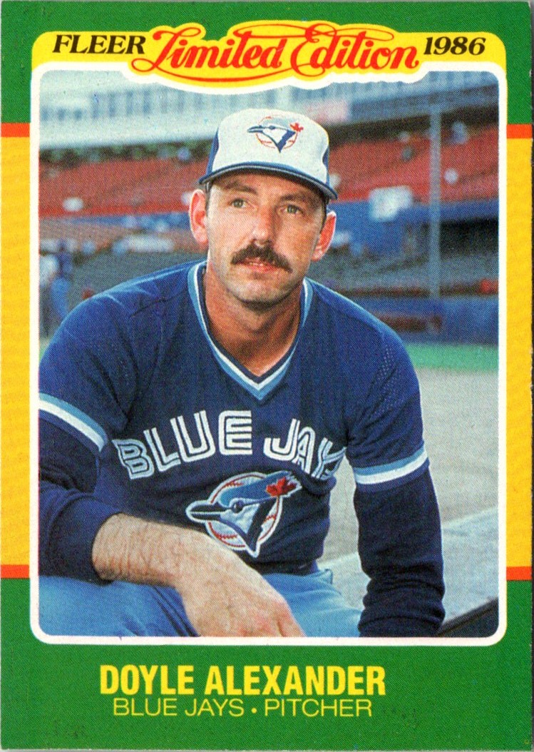 1986 Fleer Limited Edition Doyle Alexander #1 on Kronozio