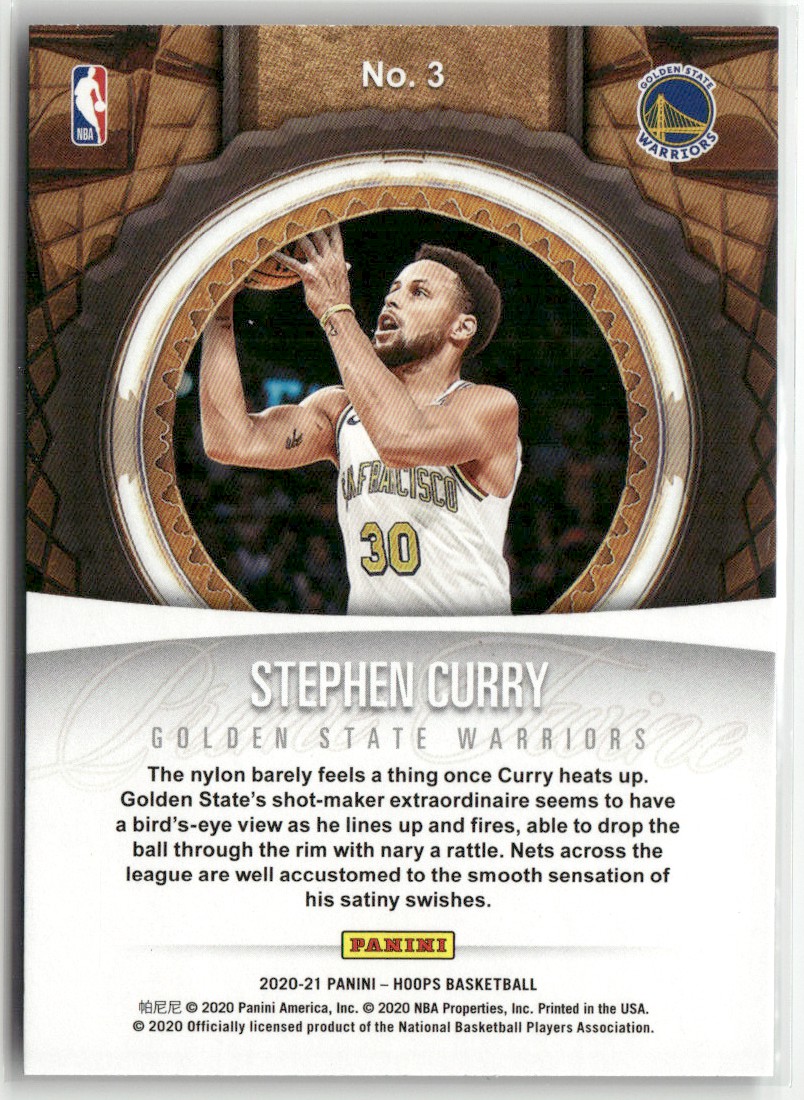 2020-21 Hoops Stephen Curry #3 on Kronozio