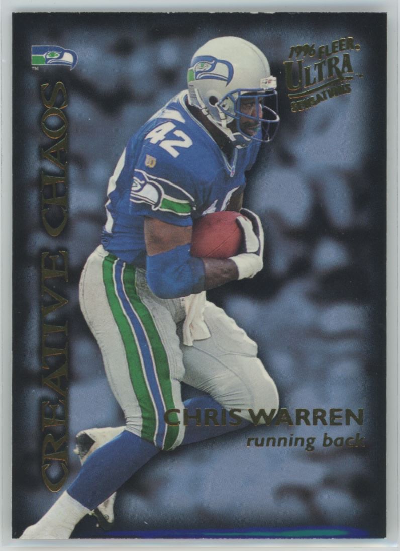 1996 Fleer Ultra Sensations Creative Chaos Chris Warren/Terrell Davis ...