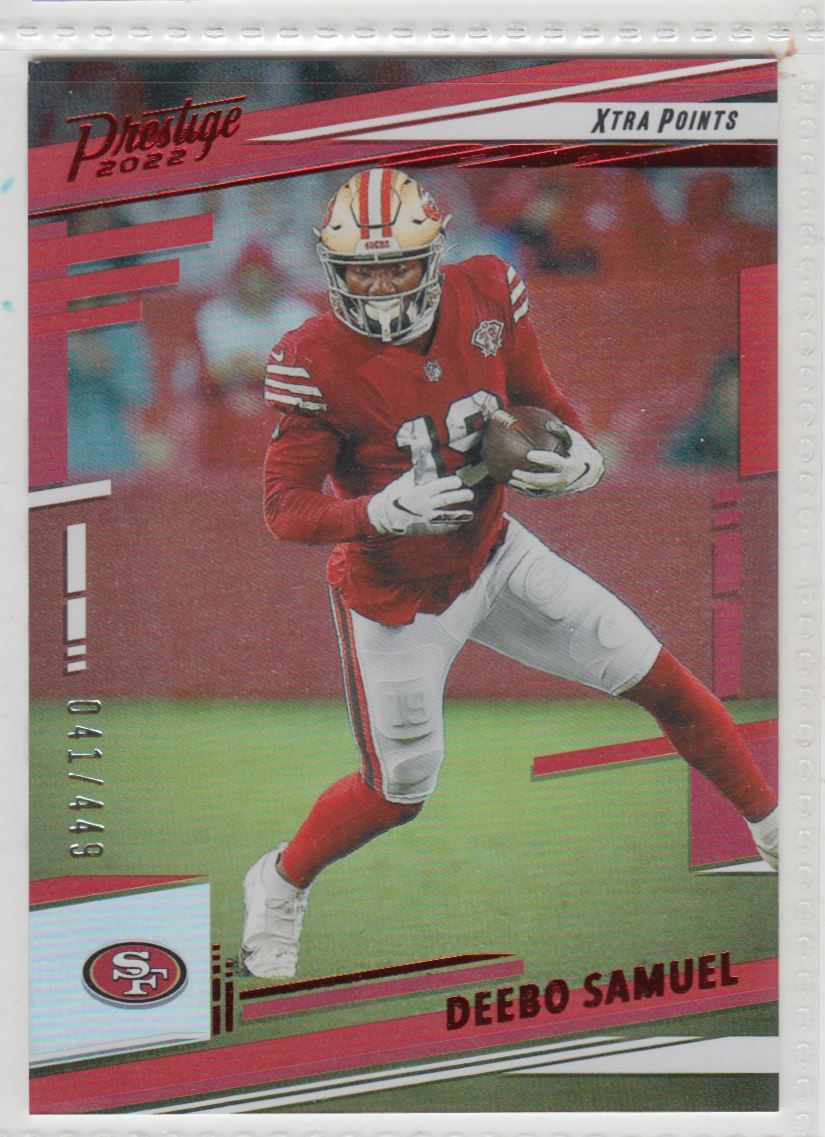 2022 Prestige Xtra Points Premium Red Deebo Samuel #266 on Kronozio