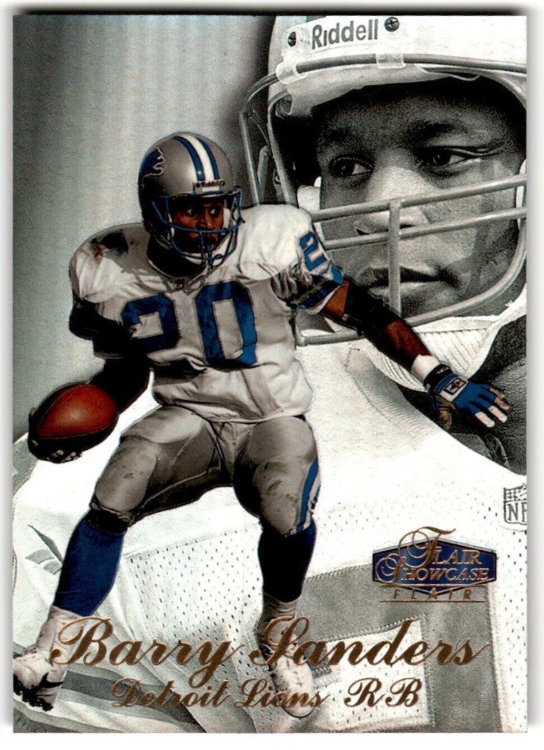 1998 Flair Showcase Barry Sanders #20 on Kronozio