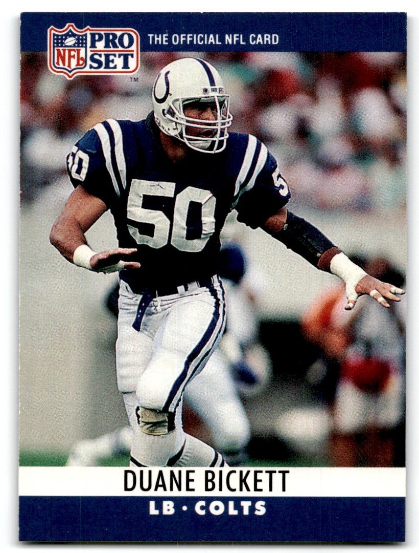 1990 Pro Set Duane Bickett #130 on Kronozio