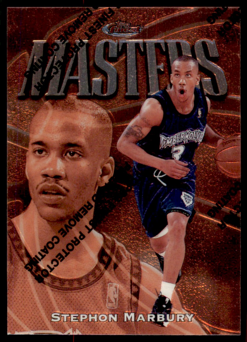 1997-98 FINEST WITH COATING STEPHON MARBURY MINNESOTA TIMBERWOLVES #19 ...